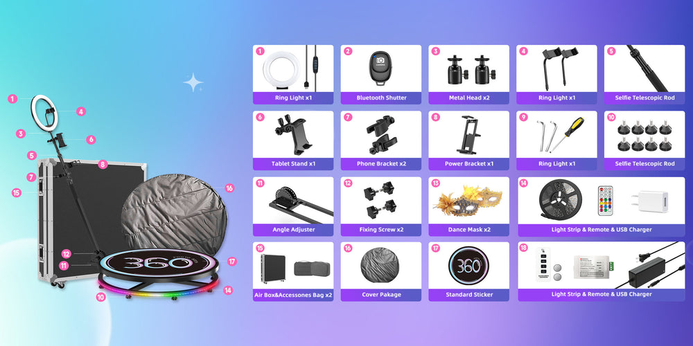 Photo booth Accessories & Parts – MWE360 photo booth