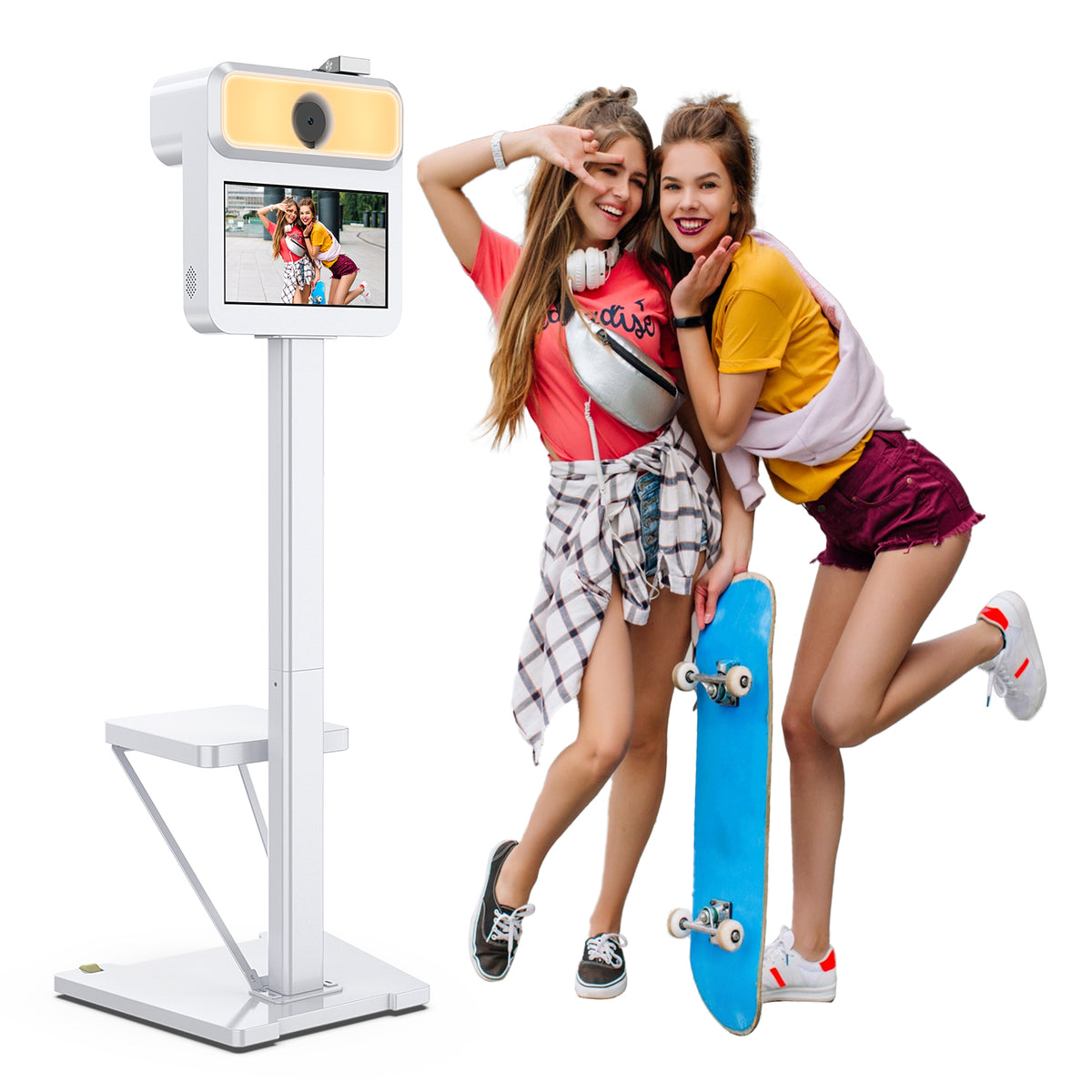 Horizontal LCD screen photo booth | MWE360 photo booth